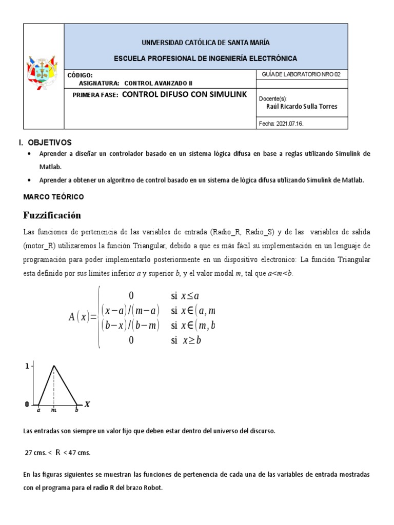 02 Guias de Practica 2 Fuzzy en Simulink20 | PDF | Matlab | Lógica difusa