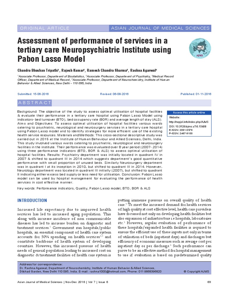 Pabo Laso Model | Download Free PDF | Psychiatry | Hospital