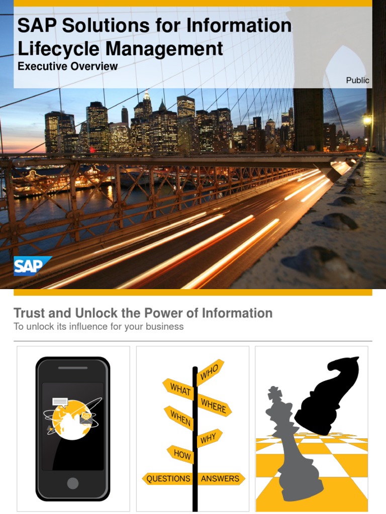 SAP ILM Overview Presentation | PDF | Ios | Regulatory Compliance