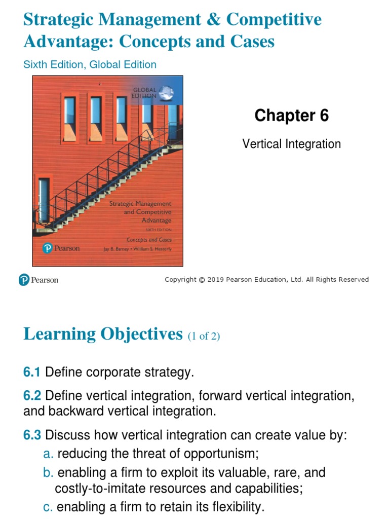 Chapter 6 - Vertical Integration | PDF | Competitive Advantage ...