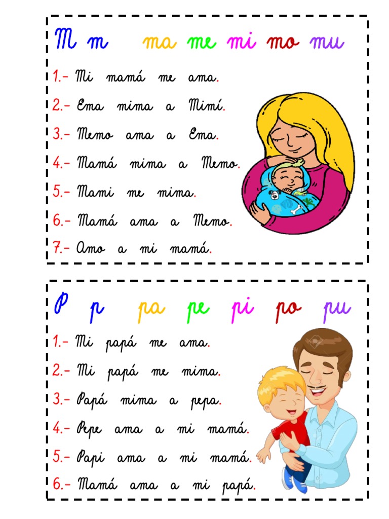 LECTURAS Con L, M, P, S, D, N, T | PDF