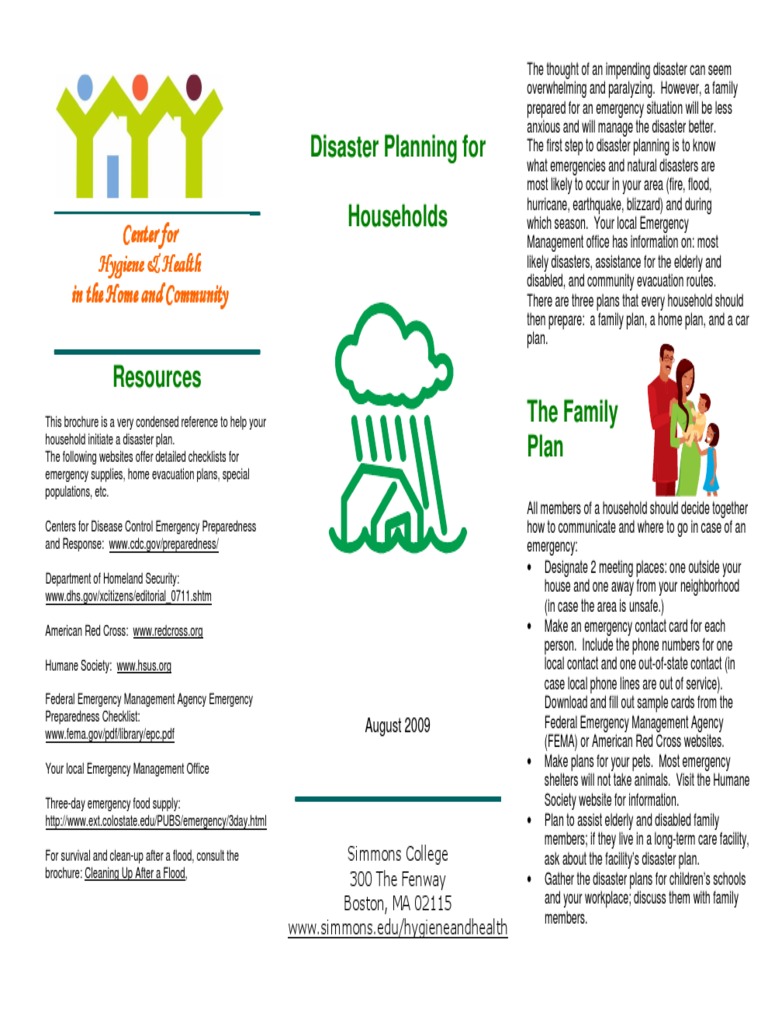 Disaster Planning For Households: Simmons College 300 The Fenway Boston ...