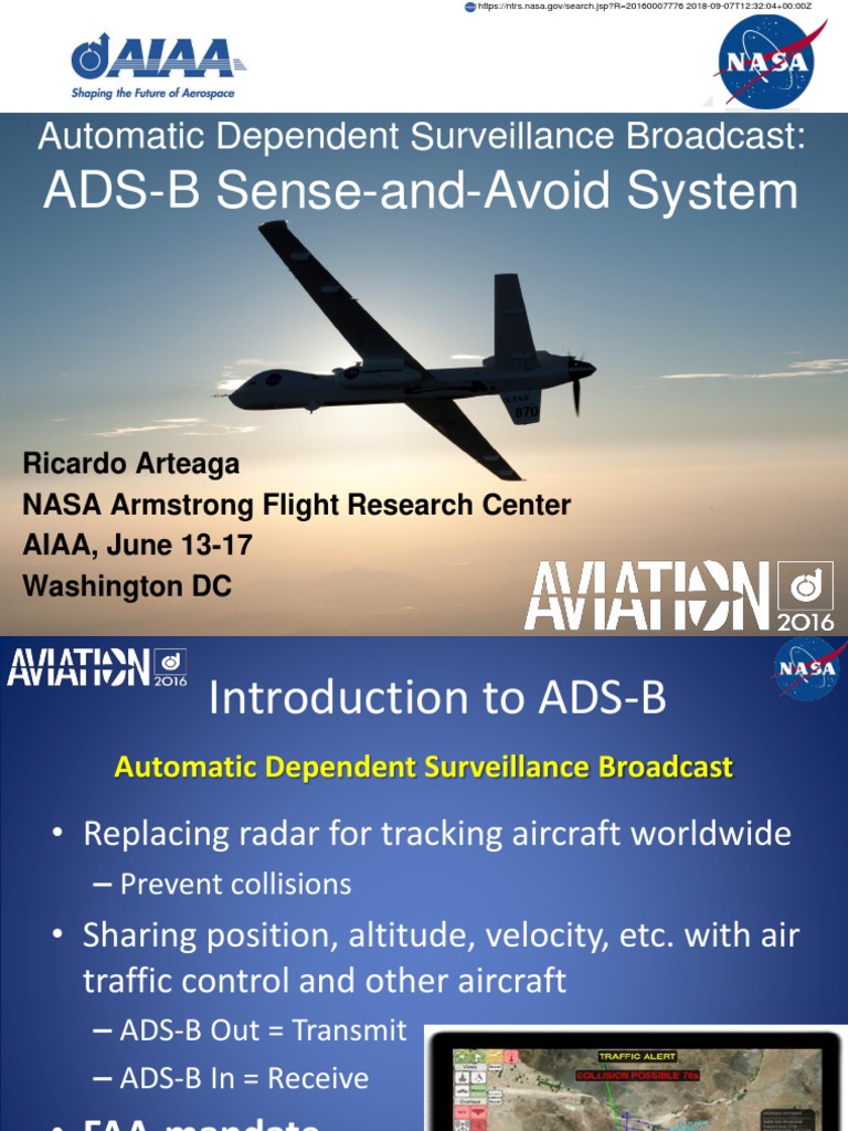 ADS-B Sense-and-Avoid System: Automatic Dependent Surveillance ...