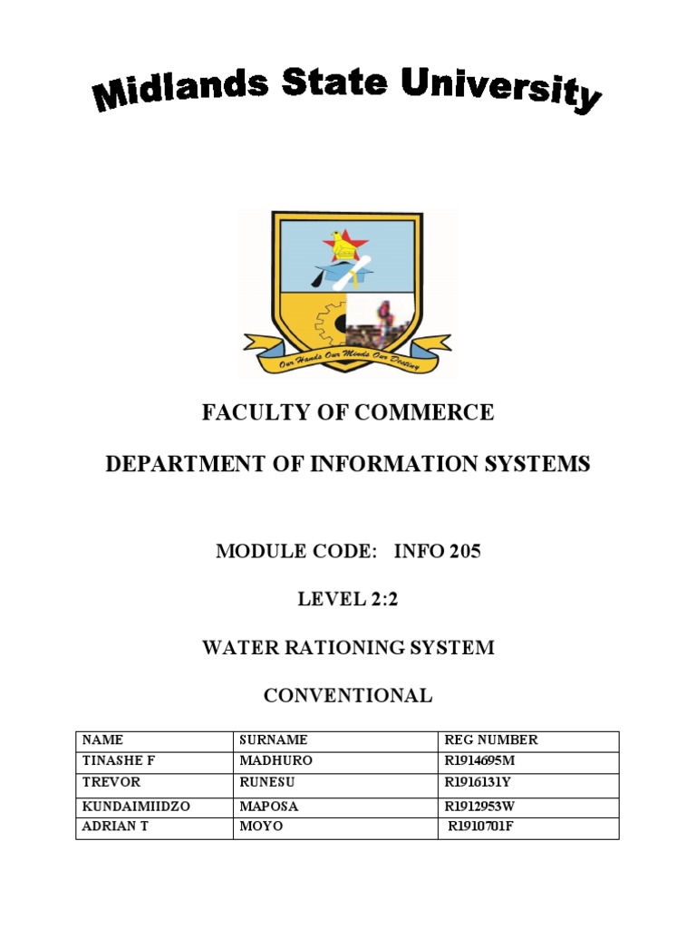 Water Rationing System Planning | PDF | Feasibility Study | System