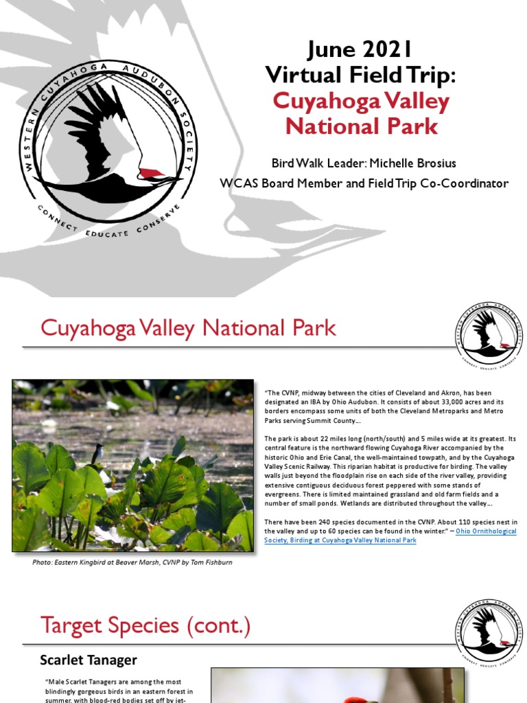 Virtual Field Trip Report To Cuyahoga Valley National Park June 2021 ...