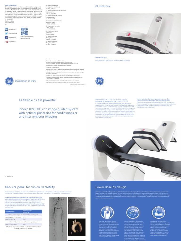 About GE Healthcare: Innova IGS 530 | PDF | Angiography | Percutaneous ...