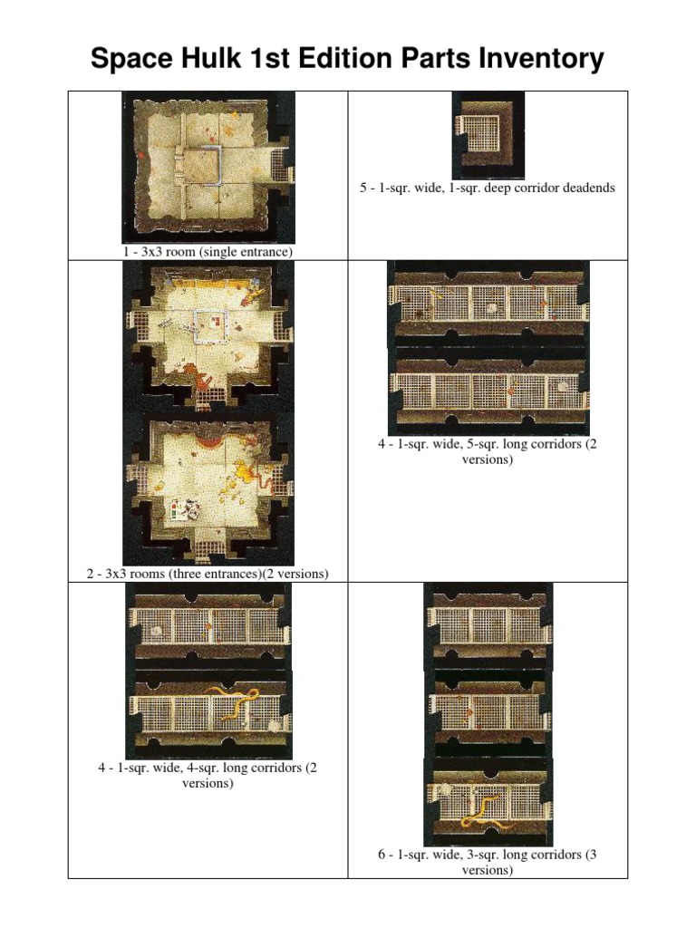 SH1 Inventory v3 | PDF | Tabletop Games | Science Fiction Themes