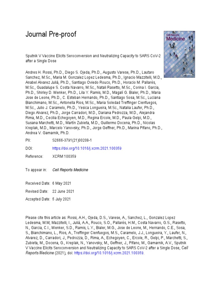 Journal Pre-Proof: Cell Reports Medicine | PDF