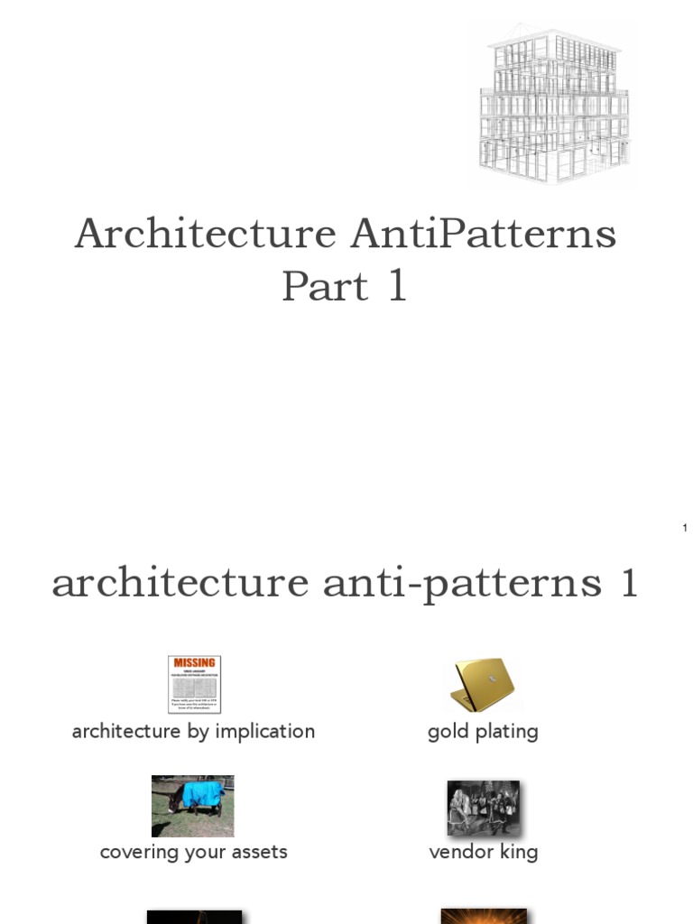 Safund 1-10 Architecture AntiPatterns Part 1 | PDF | Information ...