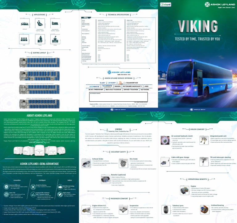 AL BS-VI Viking Brochure R6-13-04-2020 | PDF | Engines | Brake