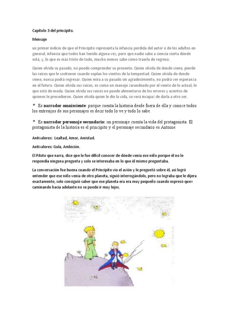 Capítulo 3 Del Principito | PDF