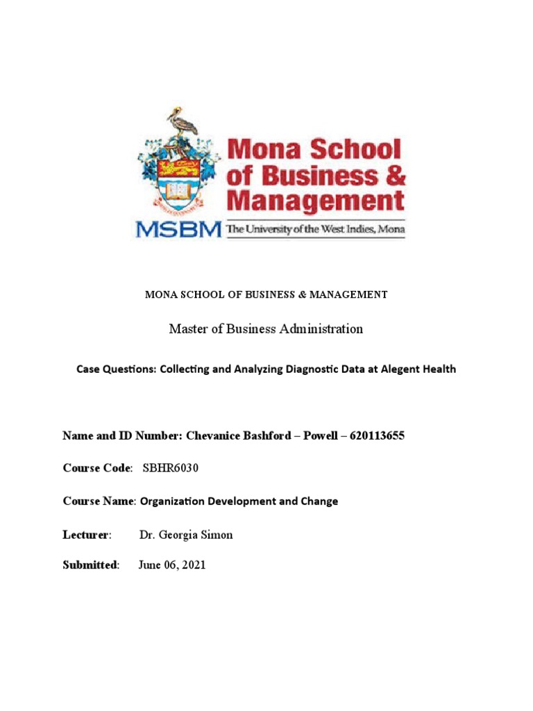 Collecting and Analyzing Diagnostic Data - Chevanice Bashford - Powell ...