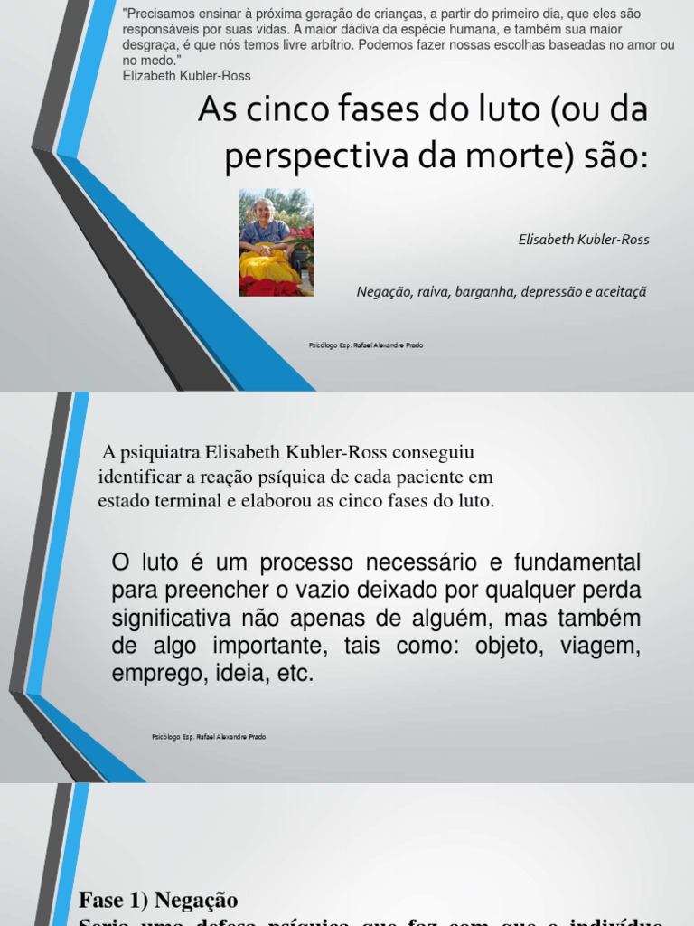 As Cinco Fases Do Luto | PDF | Morte | Psicologia