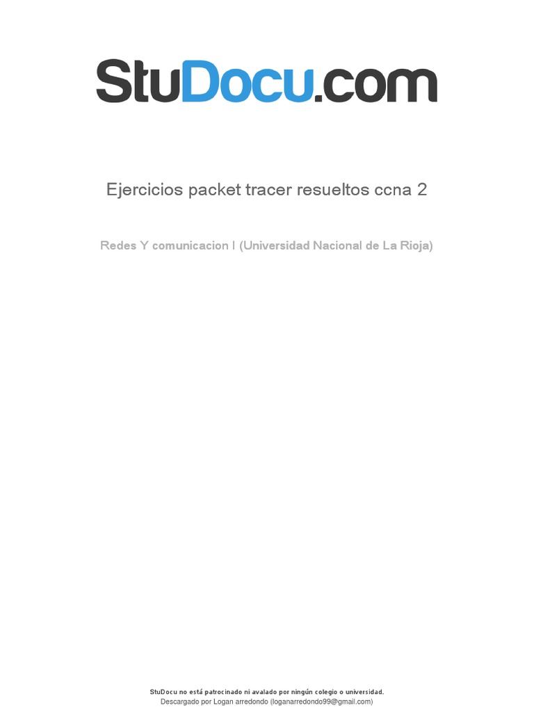 Ejercicios Packet Tracer Resueltos Ccna 2 | PDF | Enrutador (Computación) | Conmutador de red