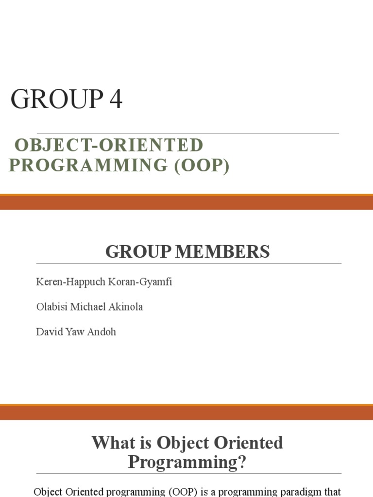 Object Oriented Programming Pdf Object Oriented Programming Class