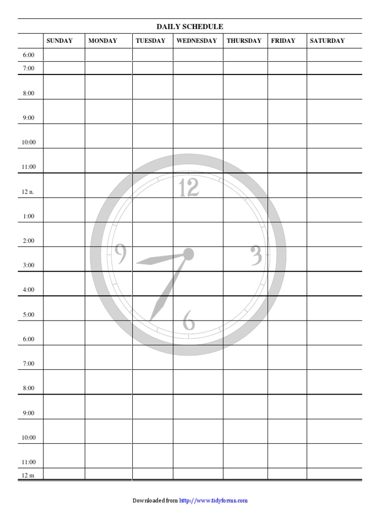 Daily Planner Template 11 | PDF | Science & Mathematics