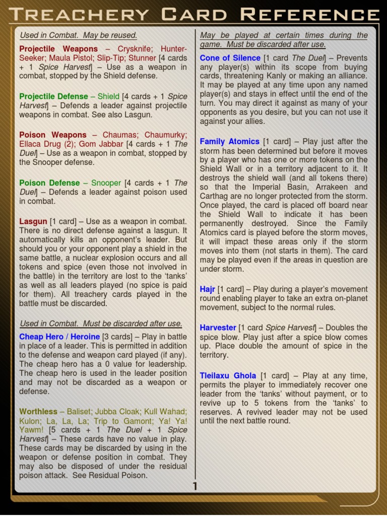 Dune Reference Treachery | PDF | Dune Universe | Transhumanist Books