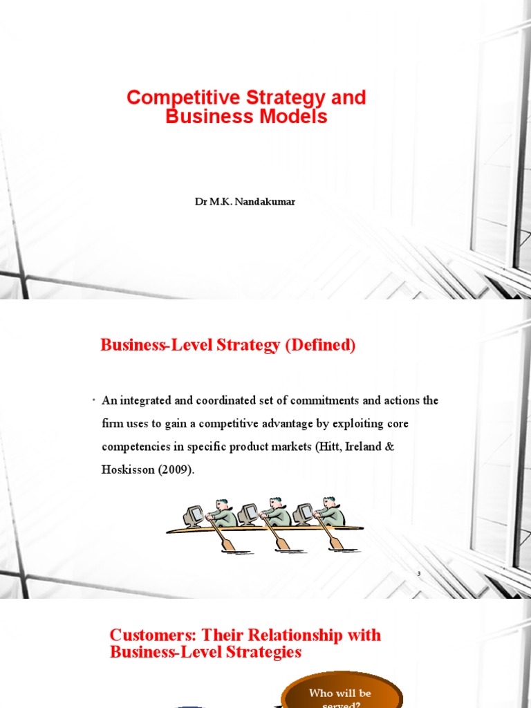 Competitive Strategy and Business Models | PDF | Competitive Advantage ...