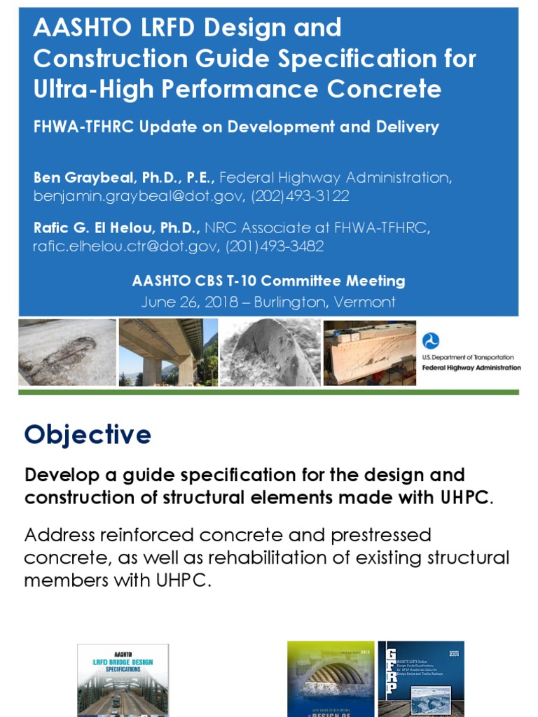 AASHTO LRFD UHPC Guide | PDF | Strength Of Materials | Young's Modulus