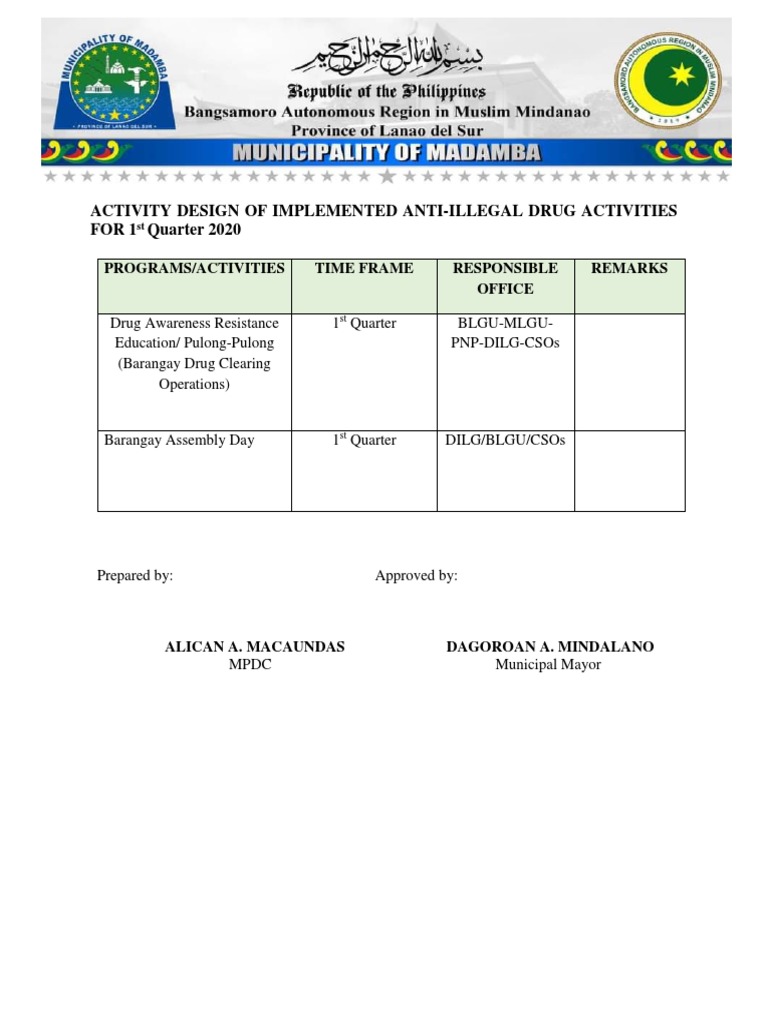 Activity Design 2020 | PDF