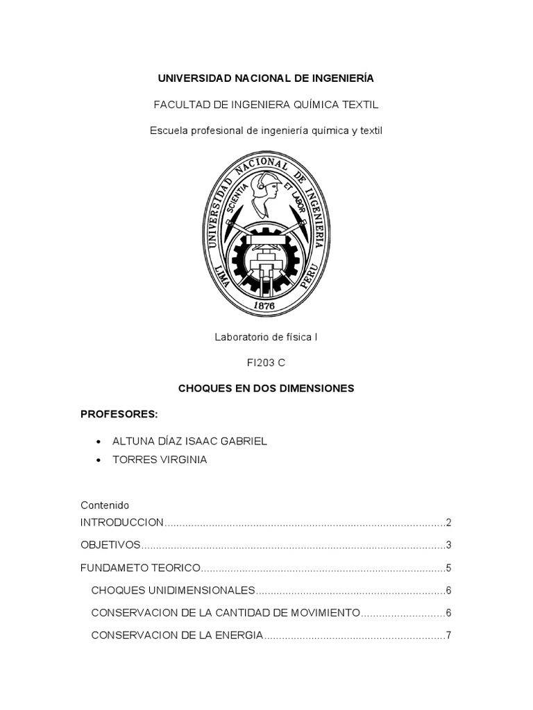 CHOQUES | PDF | Elasticidad (Física) | Gravedad
