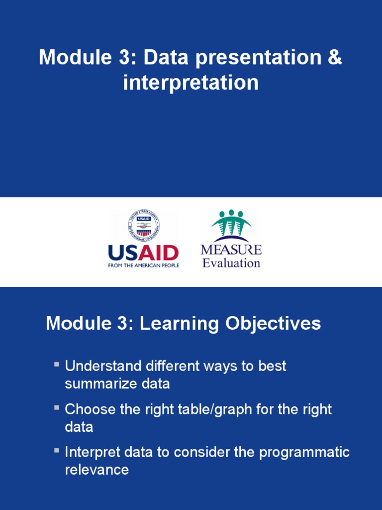Module 3: Data Presentation & Interpretation | PDF | Chart | Data