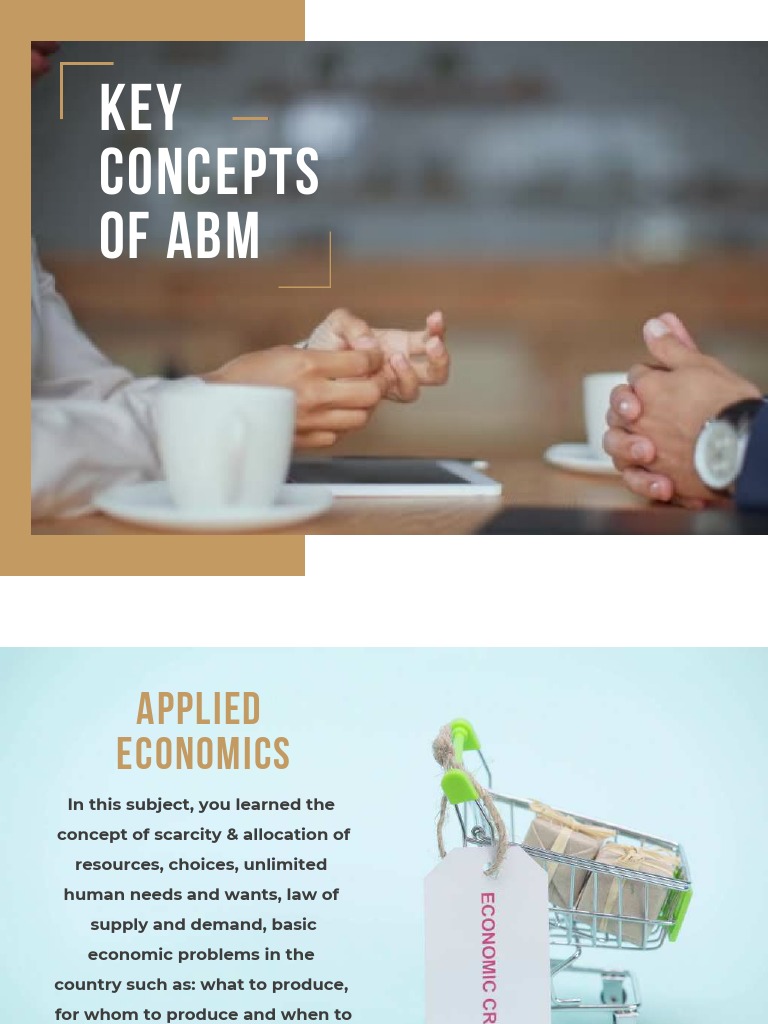 Lesson 1 - Key Concepts of ABM | PDF | Accounting | Marketing