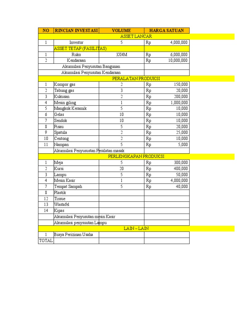 Perhitungan Excel Bab 6 | PDF