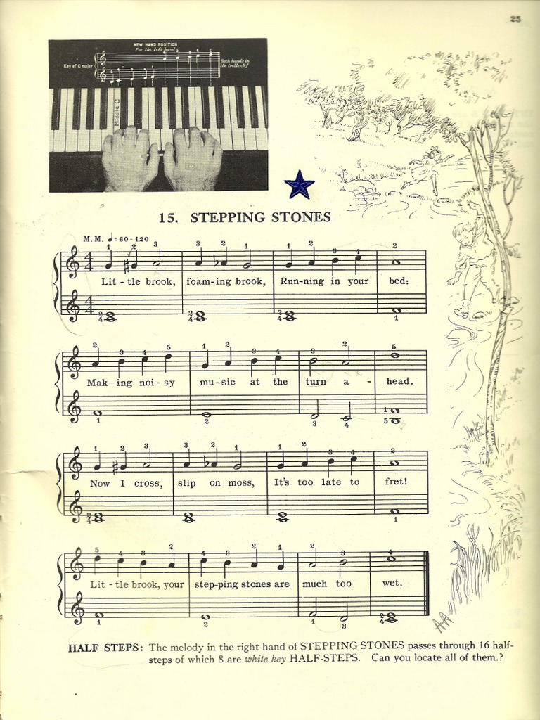 Stepping Stones, Piano Sheet Music (First Grade Book) | PDF