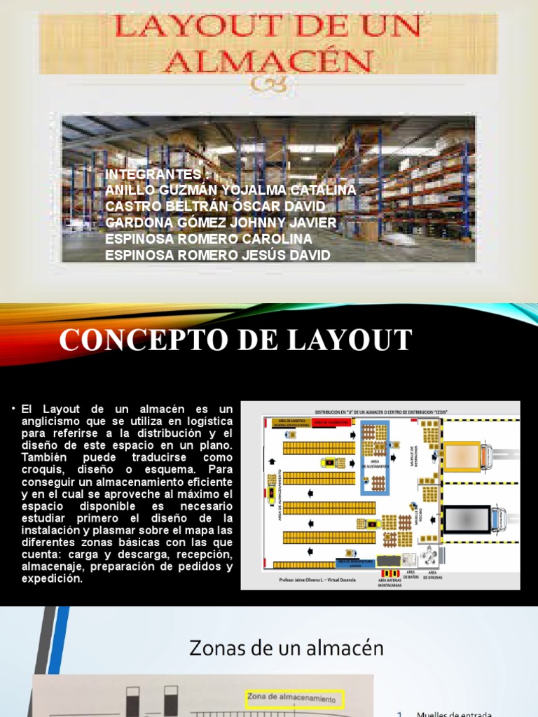 Diapositiva Layout Diseño de Almacen | PDF | Tecnología