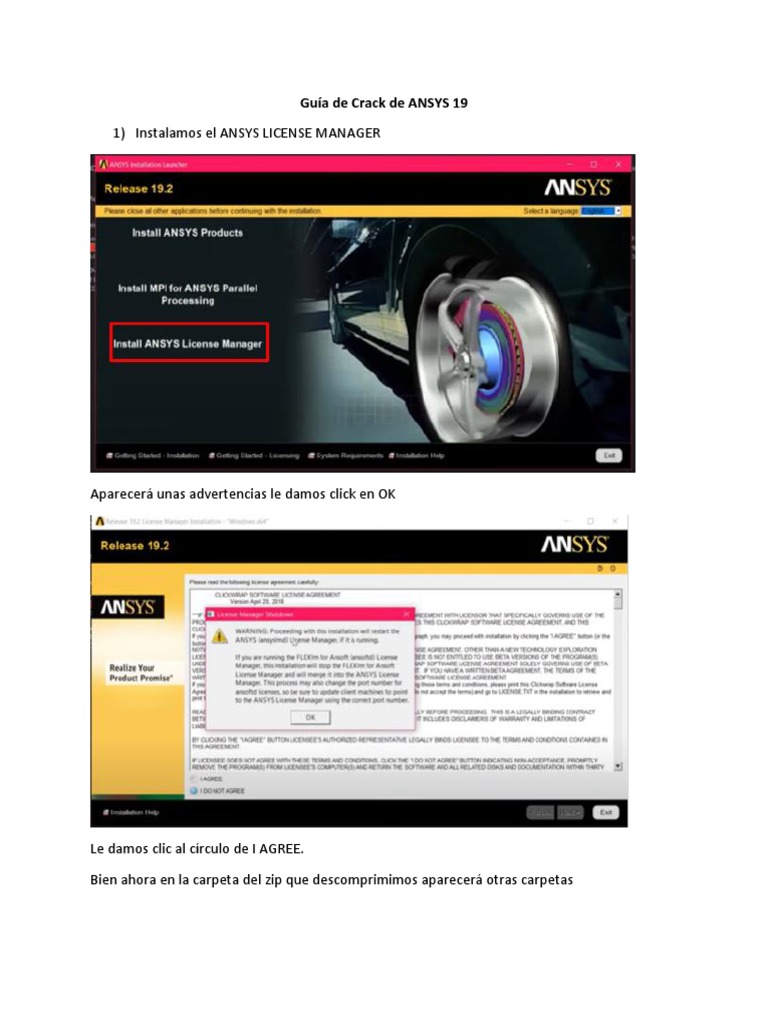 Guía de Crack de ANSYS 19 | PDF | Archivo de computadora | Software del sistema
