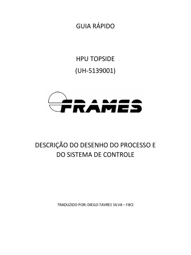 Guia Rápido Hpu Topside - Frames | PDF | Bomba | Tecnologias de gás