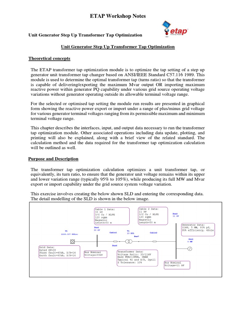 2.unit GSUT Tap Optimization | PDF | Transformer | Electric Generator