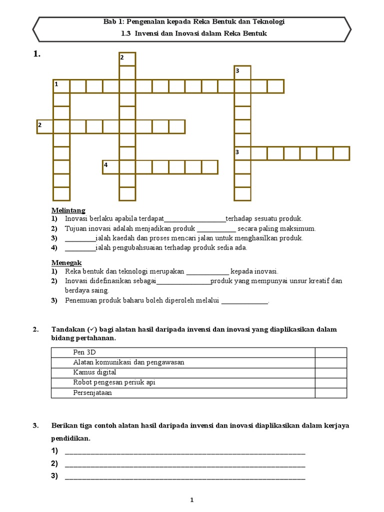 Latihan Invensi Dan Inovasi | PDF