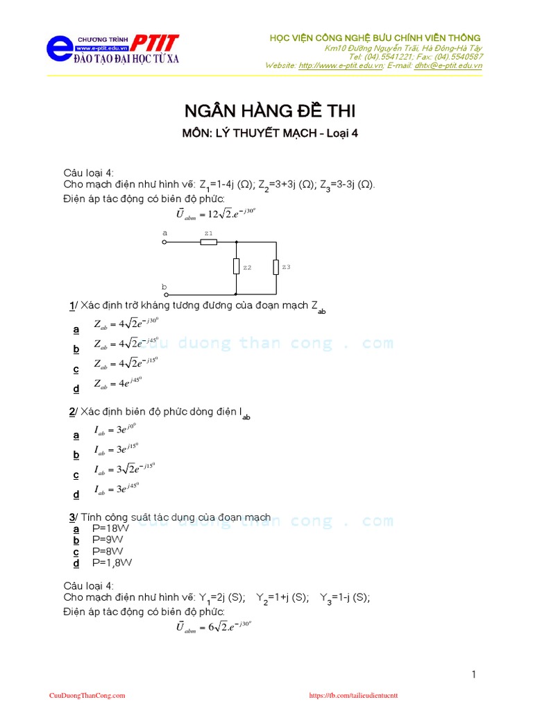 Ly-Thuyet-Mach-Dien - Nguyen-Quoc-Dinh - ltm2 - (Cuuduongthancong - Com) | PDF