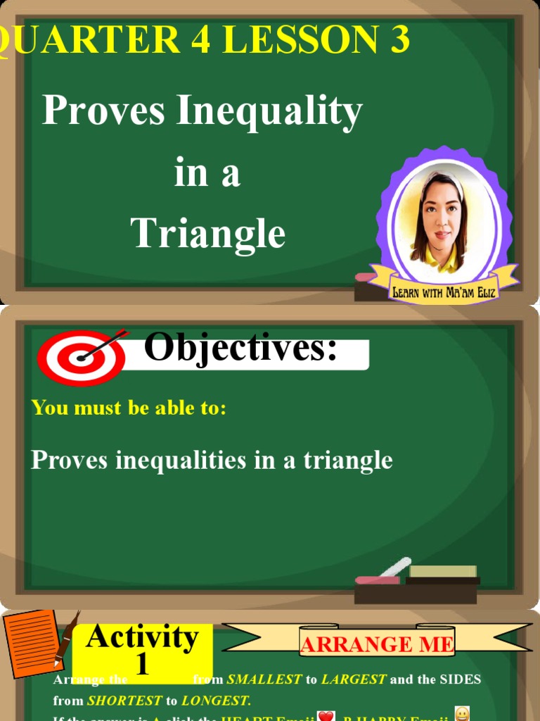 Mastering Triangle Inequalities and Angle Relationships: An Interactive ...