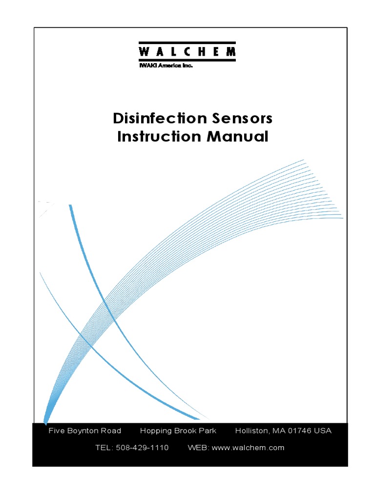 Disinfectant Sensor Manual | PDF | Sensor | Calibration