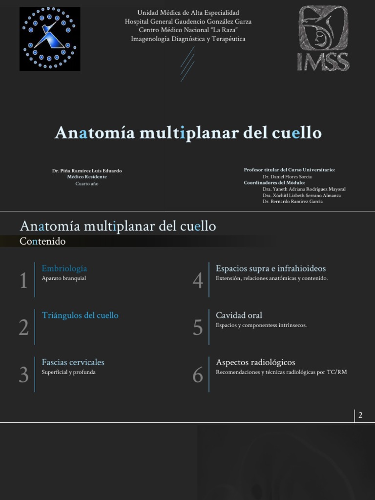 Anatomía Multiplanar Del Cuello 2020 | PDF | Anatomía humana | Cabeza y ...