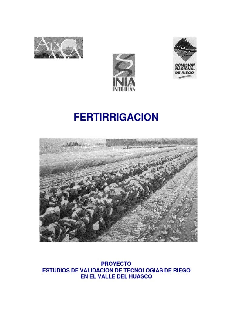 Fertirrigacion - Inia Chile | PDF | Fertilizante | Riego