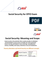 EPFO Social Security Notes | PDF | Welfare | Economies