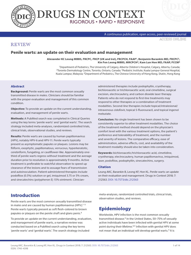 Leung 2018 | PDF | Diseases And Disorders | Medicine