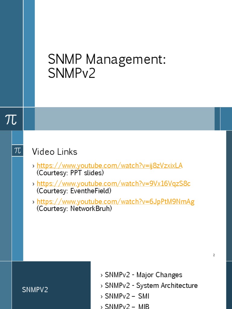 SNMP Management: Snmpv2 | PDF | Computer Standards | Computer Science