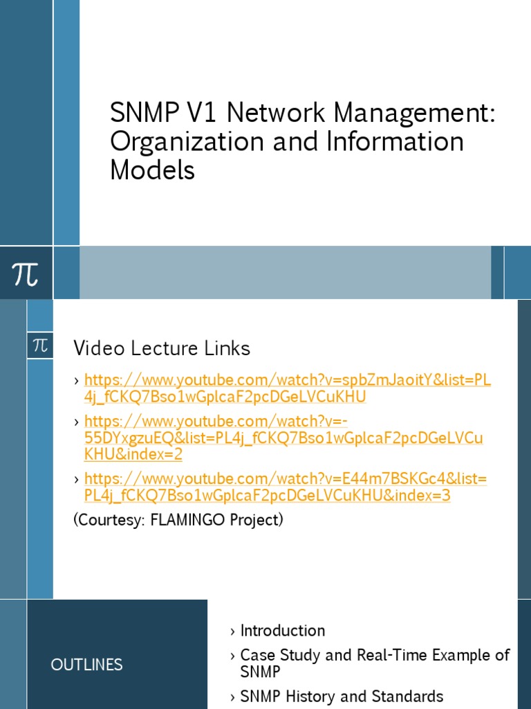 Lecture 13 (Chap#4-SNMPv1-Organization and Information Model - 1 ...