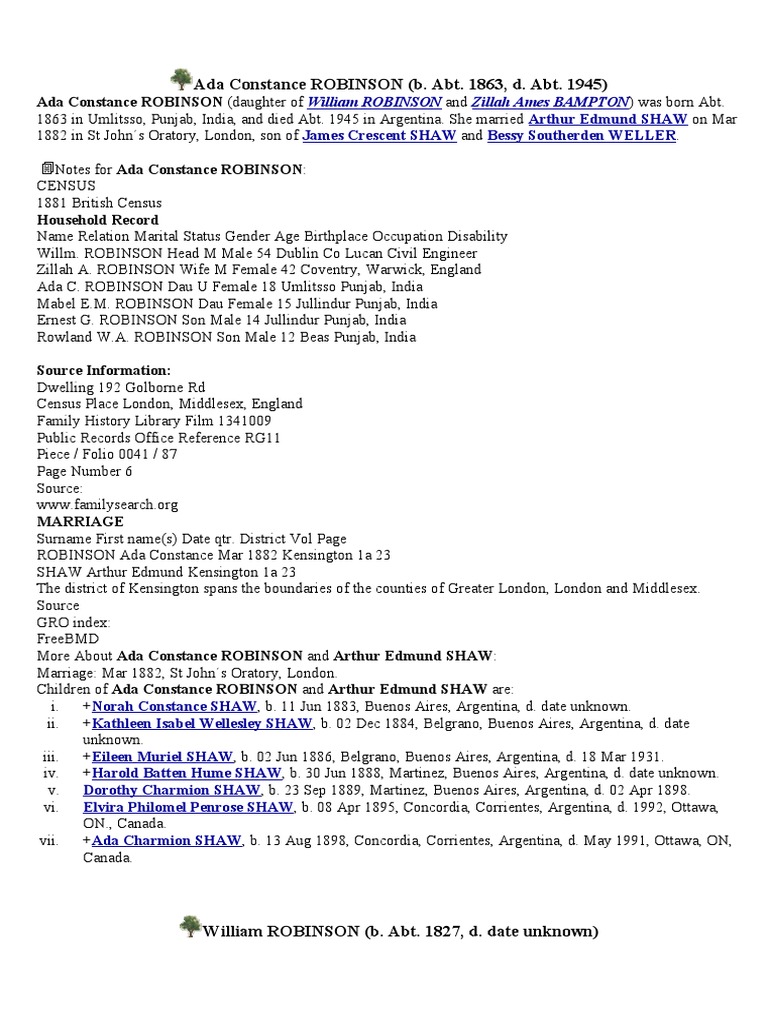 ROBINSON-Ada Constance | PDF