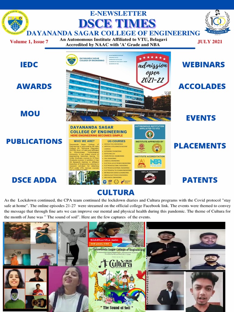 DSCE TIMES - July 2021 - Final | PDF | Restoration Ecology | Natural ...