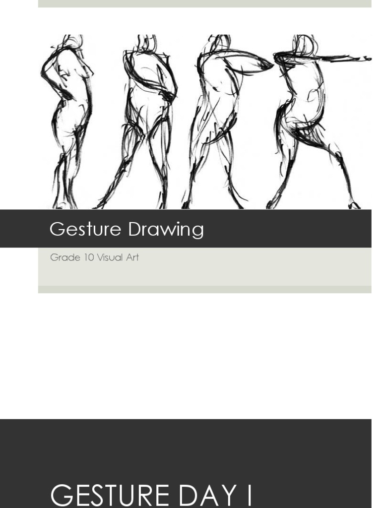 Gesture Drawing Techniques Guide | PDF | Drawing | Paintings