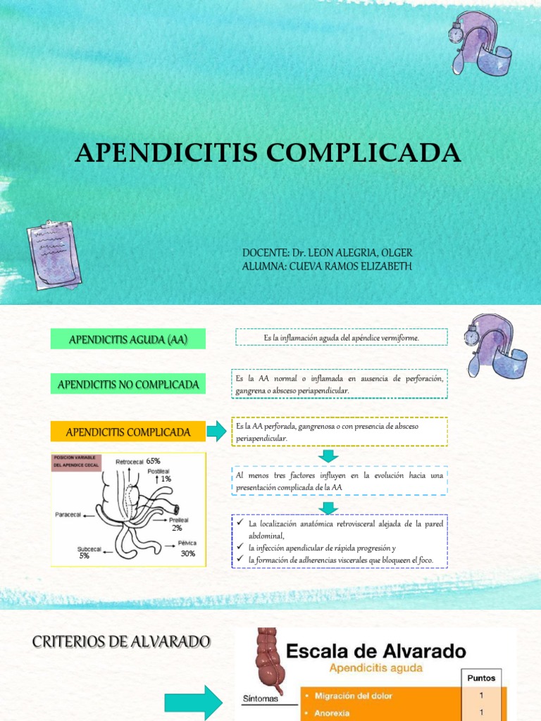 Apendicitis Complicada | PDF | Medicina | Enfermedades y trastornos