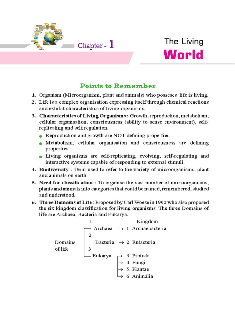 11th Biology Short Notes | PDF | Cell (Biology) | Cell Biology