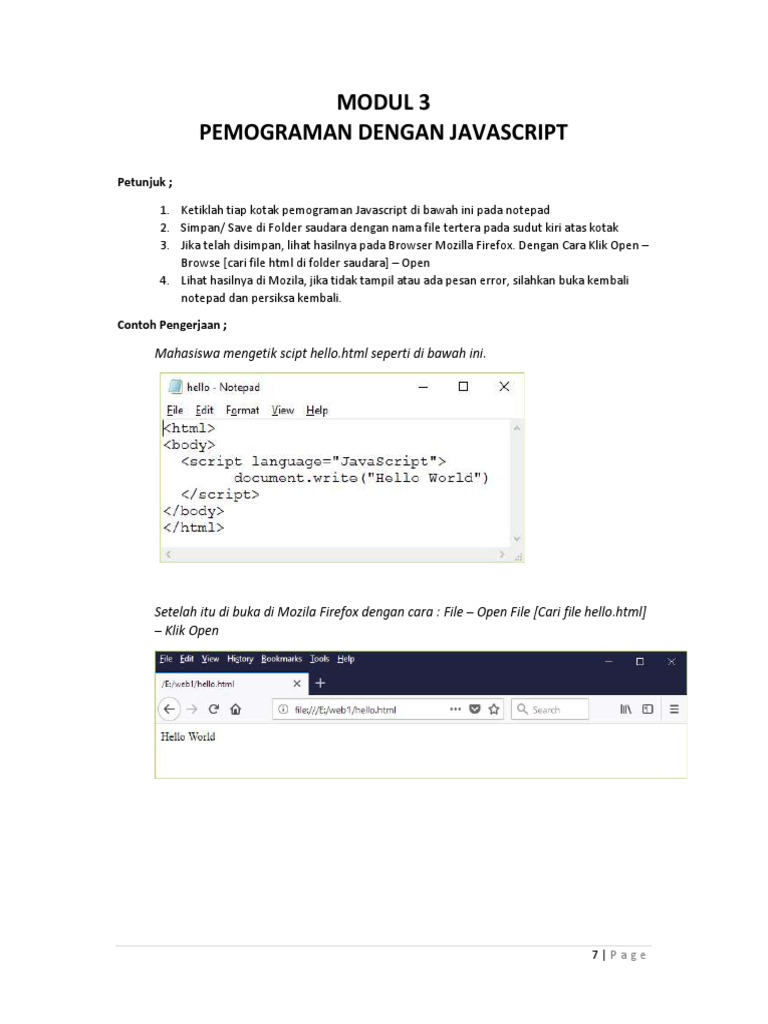 Modul3 Javascript | PDF