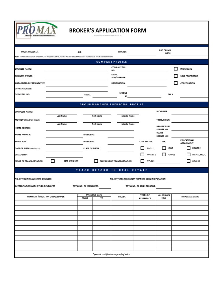 Broker Accreditation Application Guide | PDF | Real Estate Broker ...
